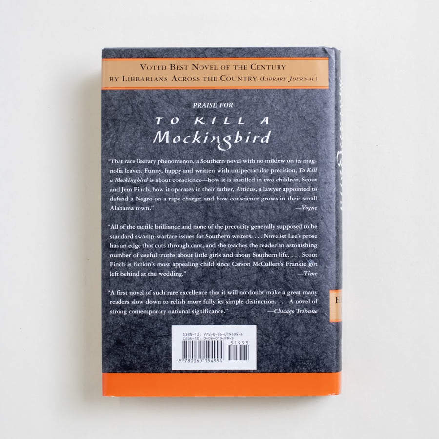 To Kill A Mockingbird Back Cover